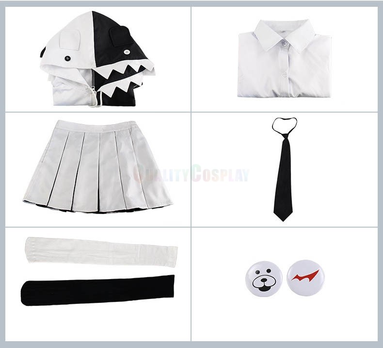 Danganronpa Monokuma Female Cosplay Costume - HQCOSPLAY