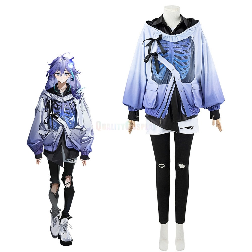 Hololive Vtuber YouTuber Minase Rio Cosplay Costume - HQCOSPLAY
