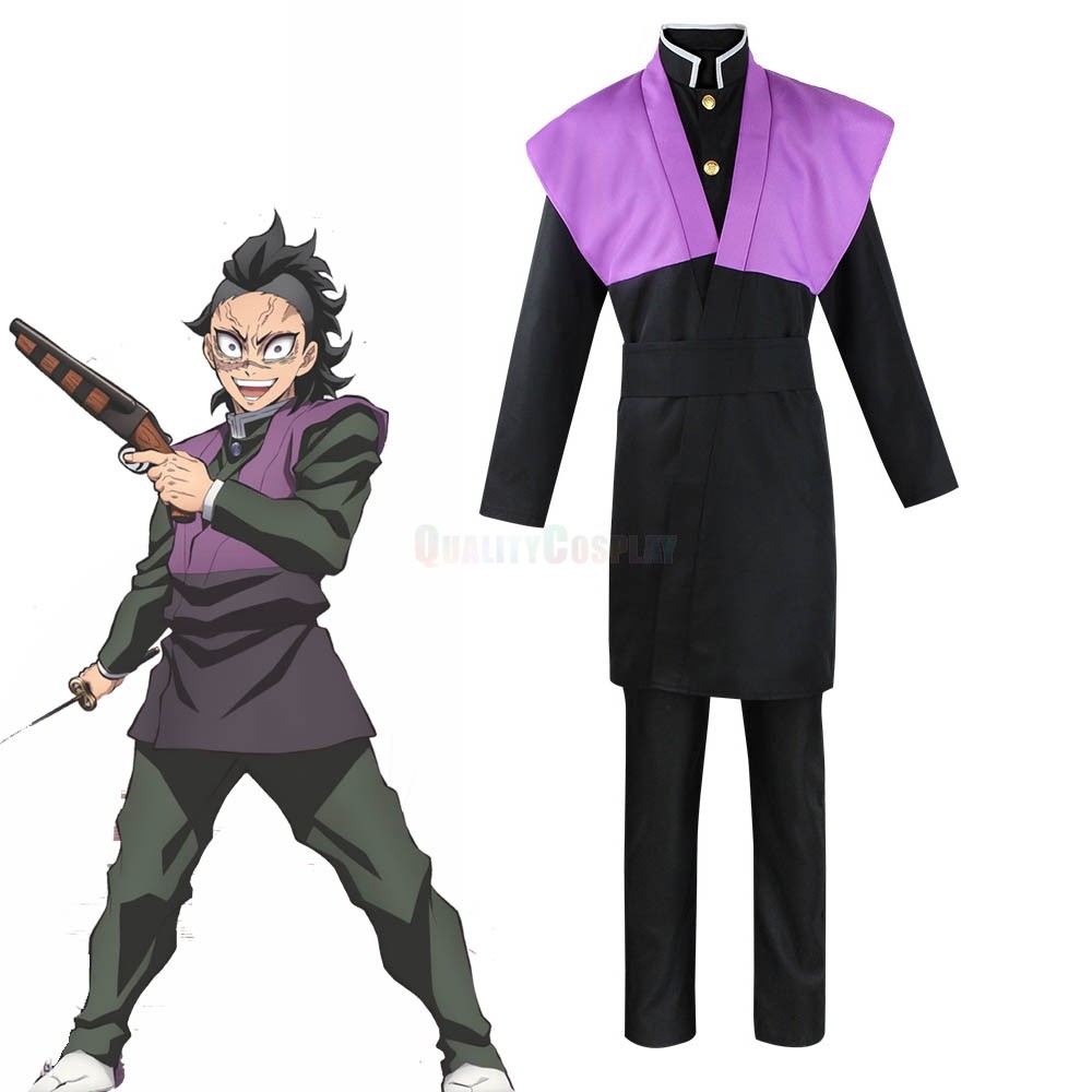 Demon Slayer Shinazugawa Genya Cosplay Costume - HQCOSPLAY