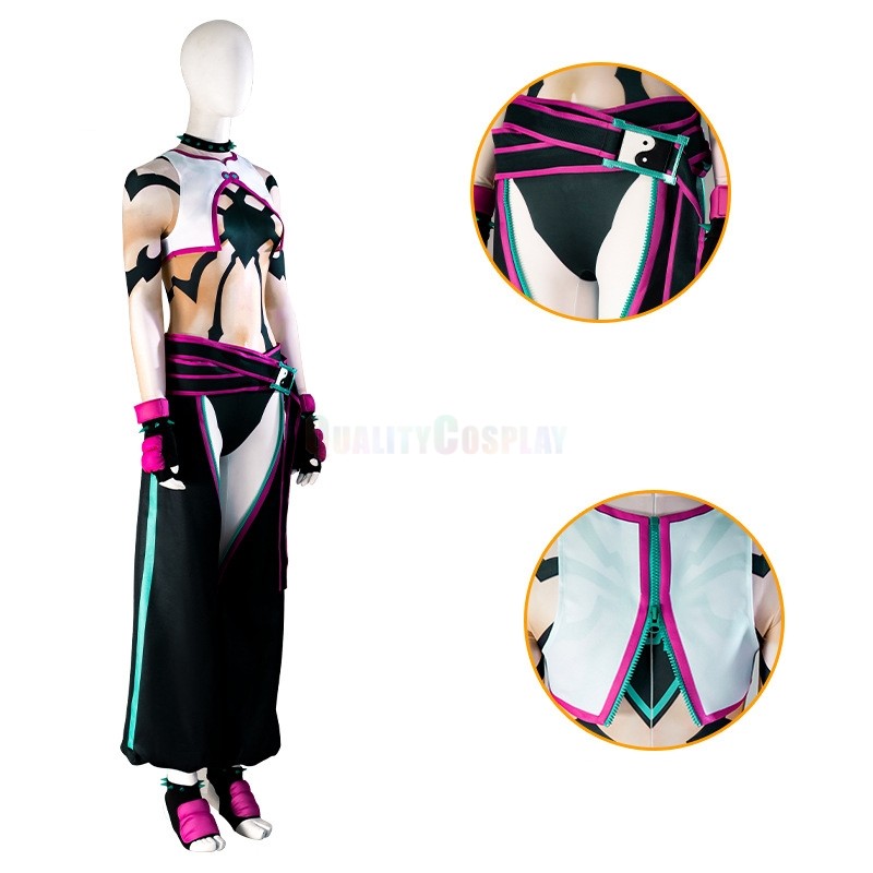 Street Fighter VI Juri Han Cosplay Costume - HQCOSPLAY