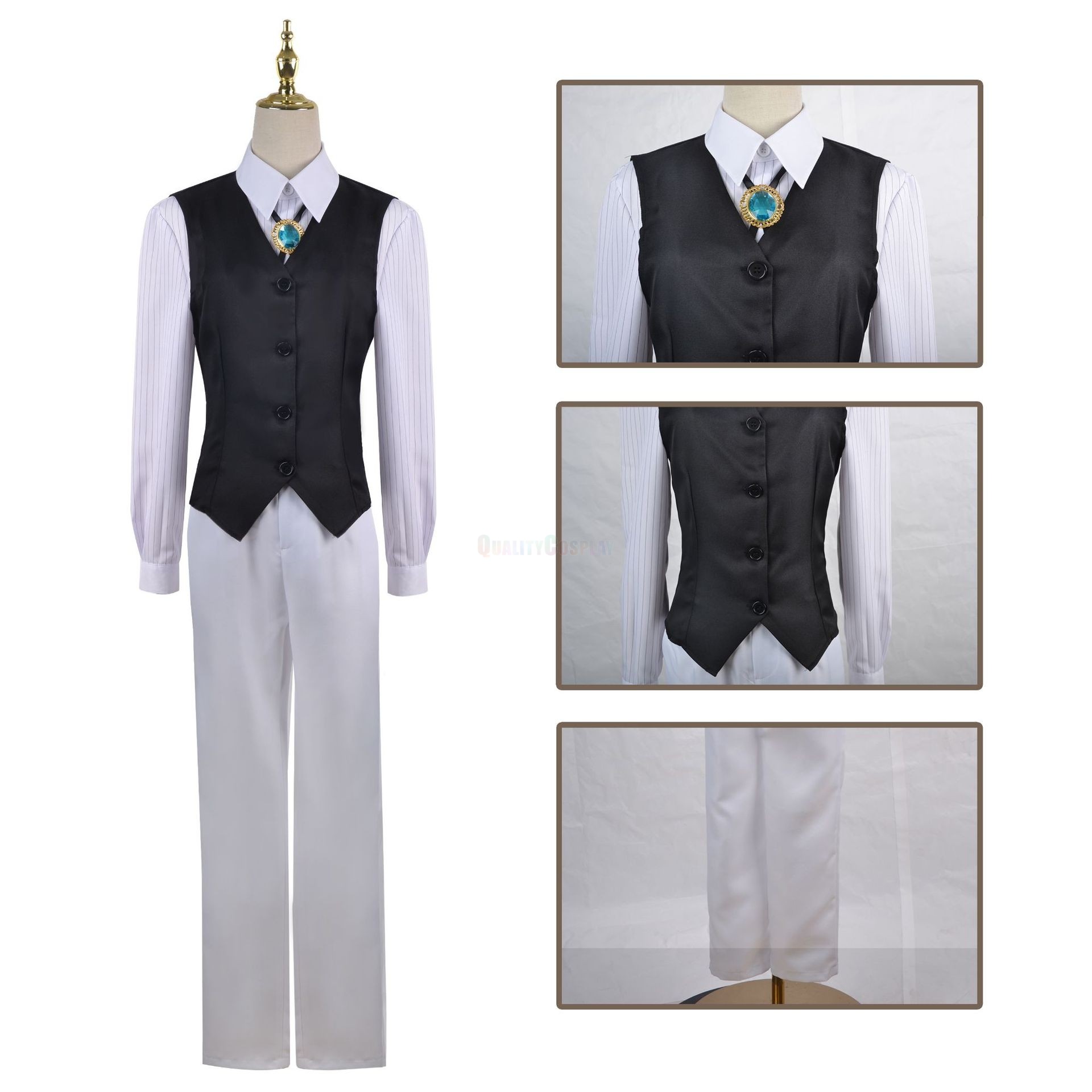 Bungo Stray Dogs Dazai Osamu Cosplay Costume - HQCOSPLAY