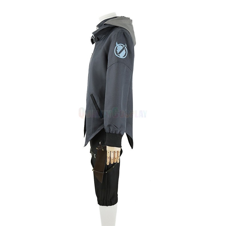 Vtuber YouTuber Shoto Cosplay Costume Grey Edition - HQCOSPLAY