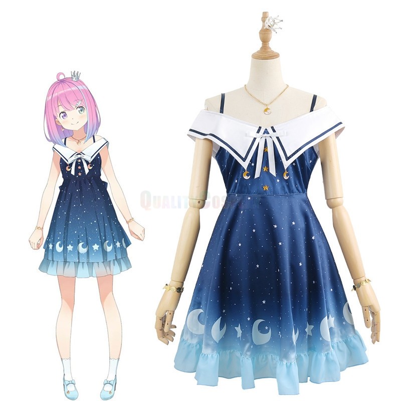 YouTube Vtuber Himemori Luna Dress Cosplay Costume - HQCOSPLAY