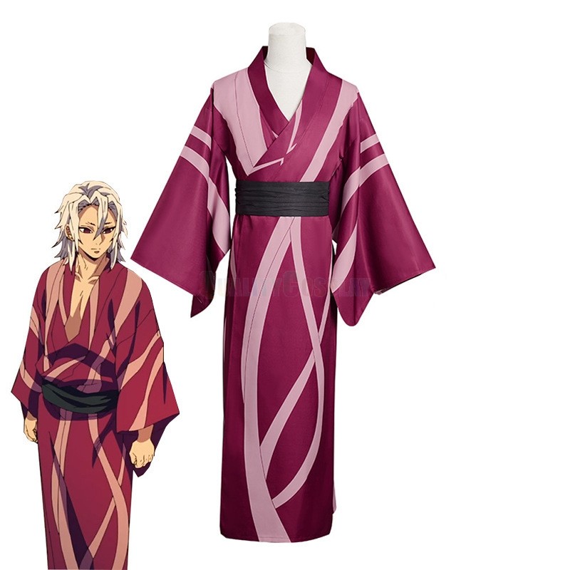 Demon Slayer Tengen Uzui Kimono Cosplay Costume - HQCOSPLAY