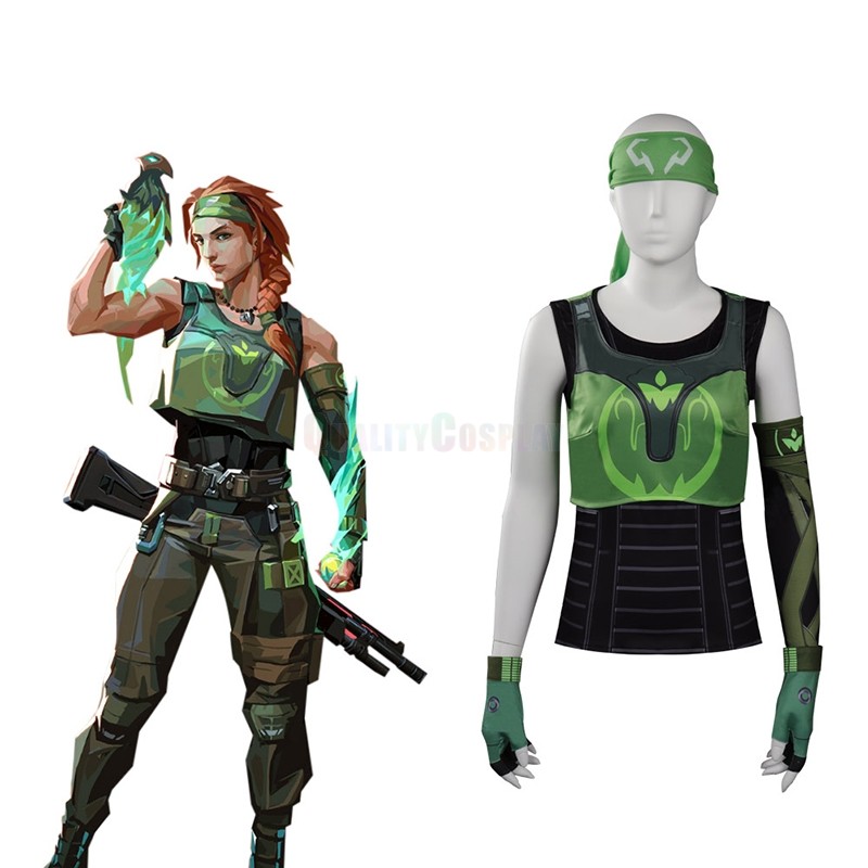 Valorant Skye Upper Part Cosplay Costume - HQCOSPLAY