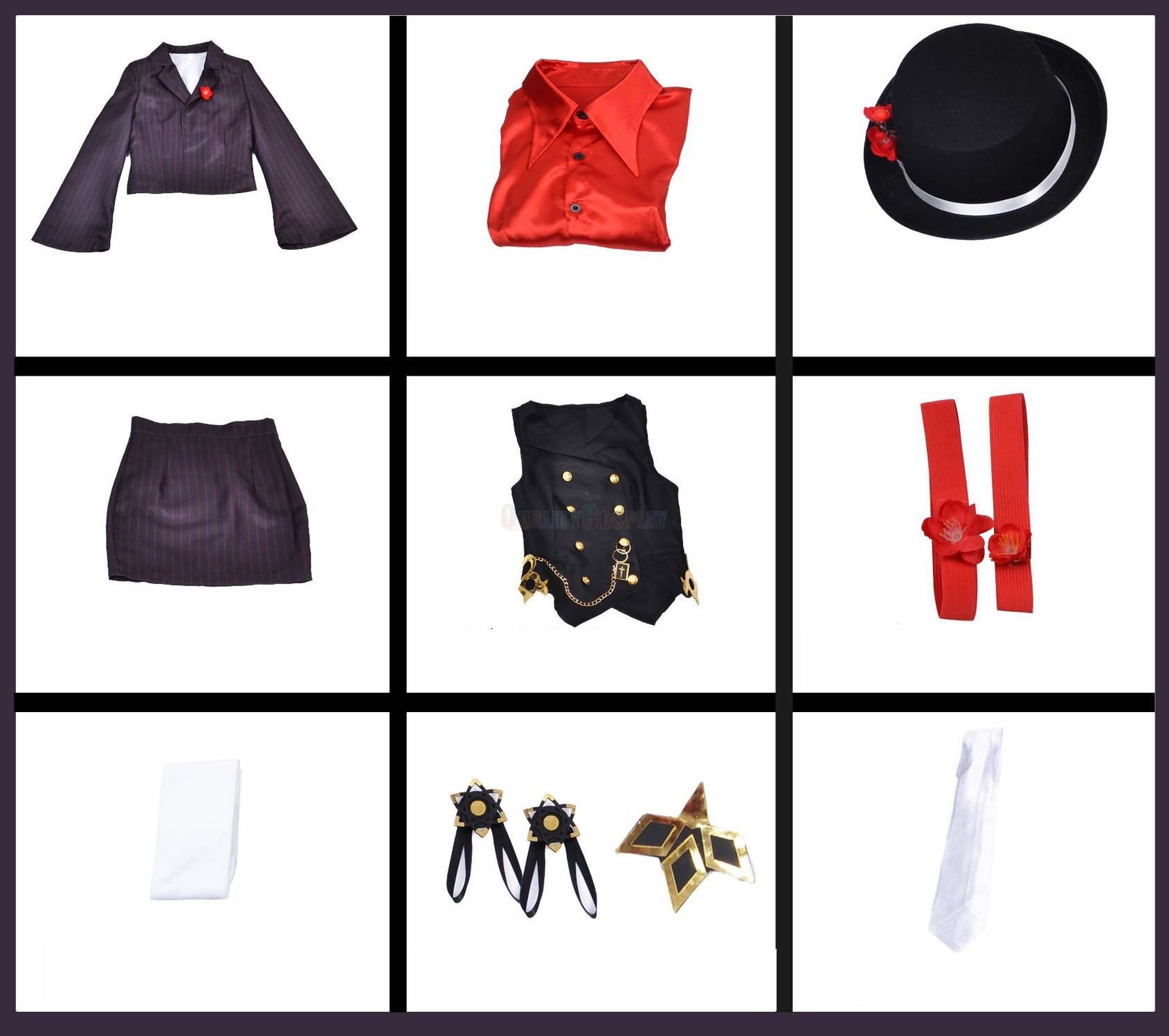 Genshin Impact Hu Tao Cosplay Costume Suit Uniform - HQCOSPLAY