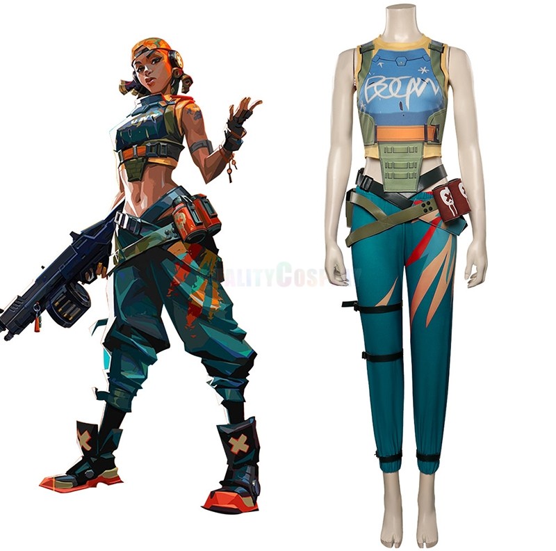 Valorant Raze Cosplay Costume - HQCOSPLAY