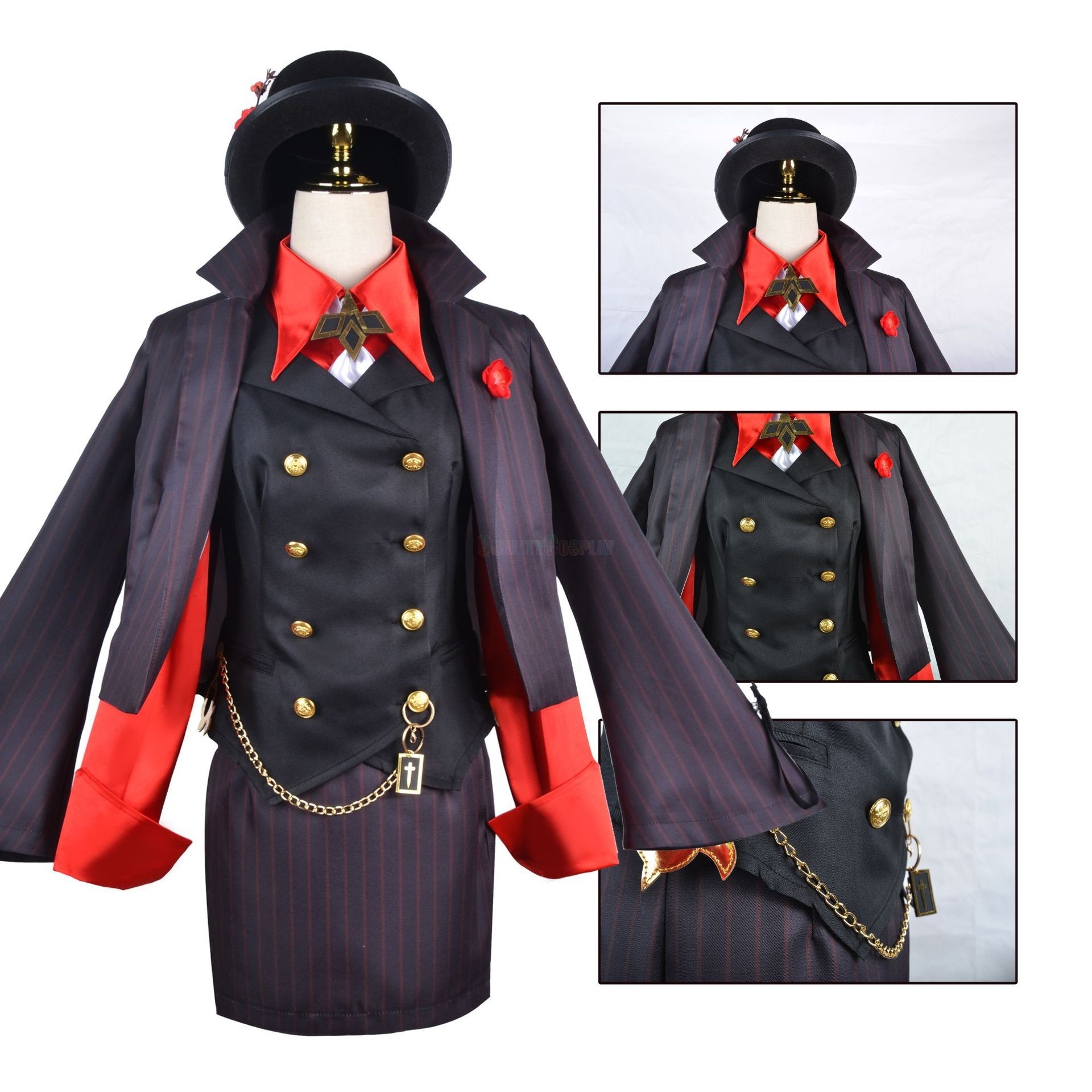 Genshin Impact Hu Tao Cosplay Costume Suit Uniform - HQCOSPLAY