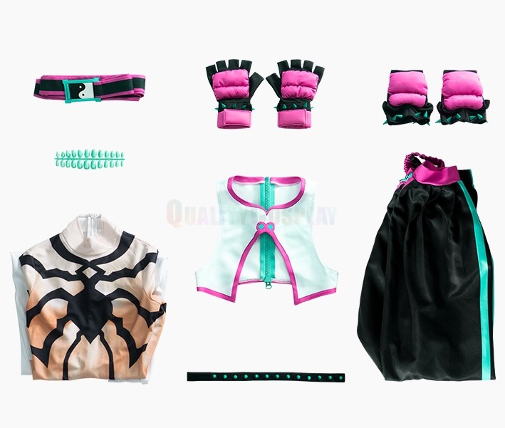 Street Fighter VI Juri Han Cosplay Costume - HQCOSPLAY