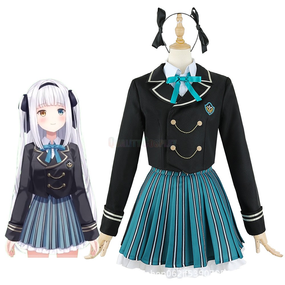 Virtual YouTuber Vtuber Kagura Mea Uniform Cosplay Costume - HQCOSPLAY
