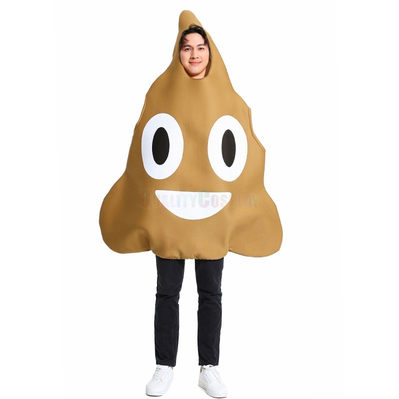 Creative Halloween Costume Funny Poop Face Cosplay Costume - HQCOSPLAY