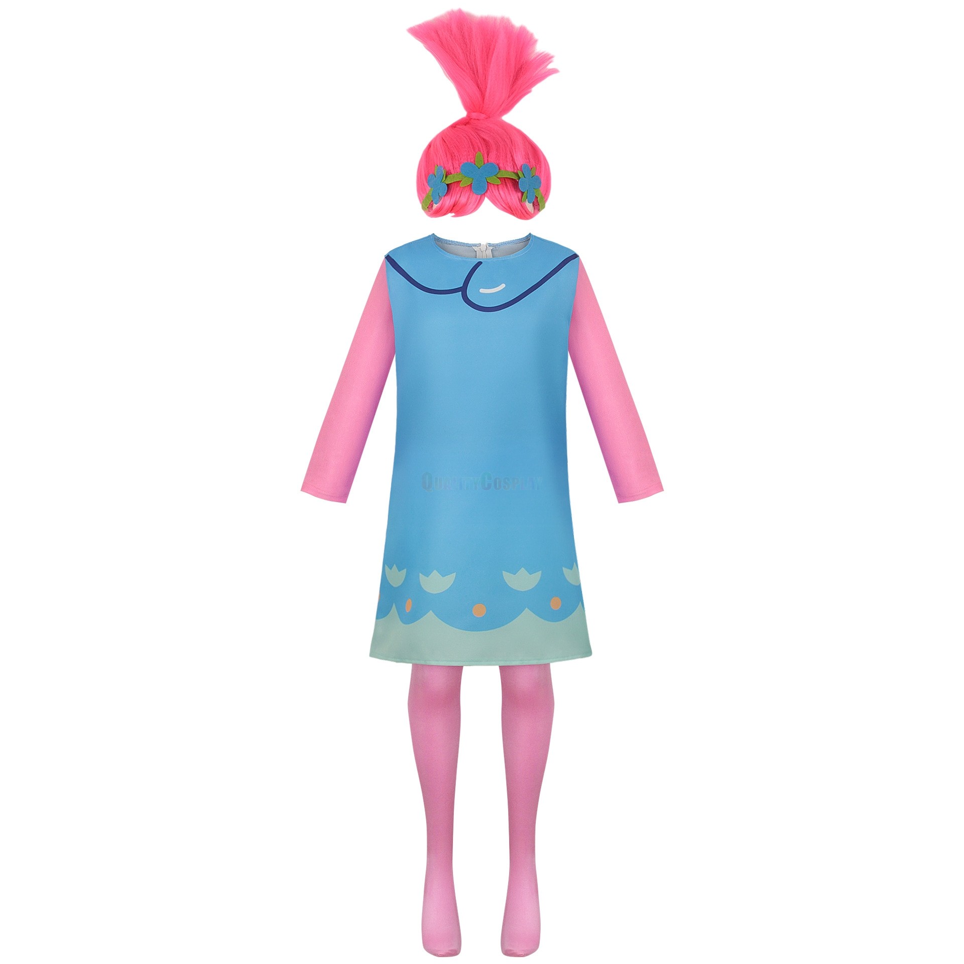 Trolls Poppy Cosplay Costume Halloween Family Costume - HQCOSPLAY