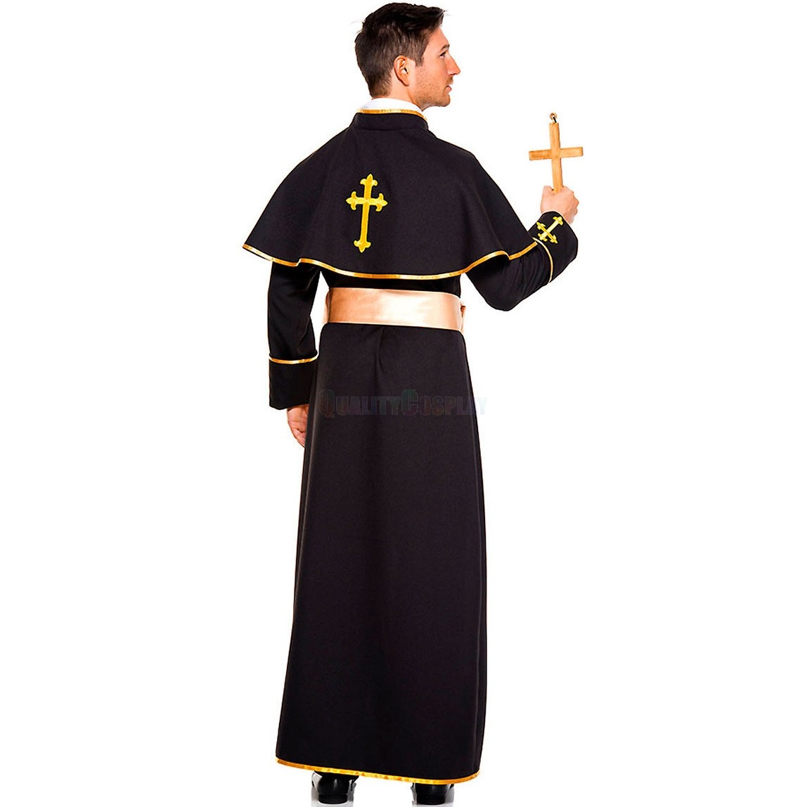 Couples Matching Costume Priest ＆Nun Halloween Cosplay Costume - HQCOSPLAY