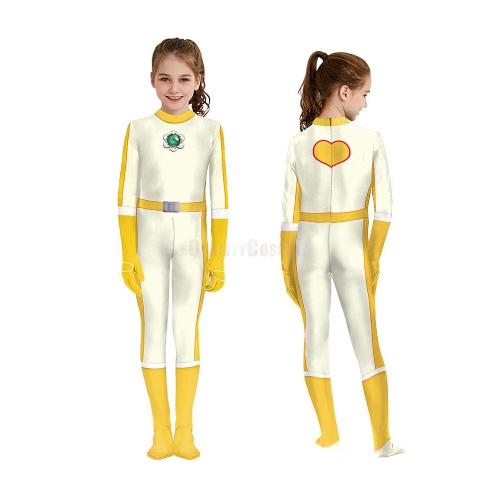 Halloween Super Mario Bros. Princess Daisy Suit Children's Cosplay ...