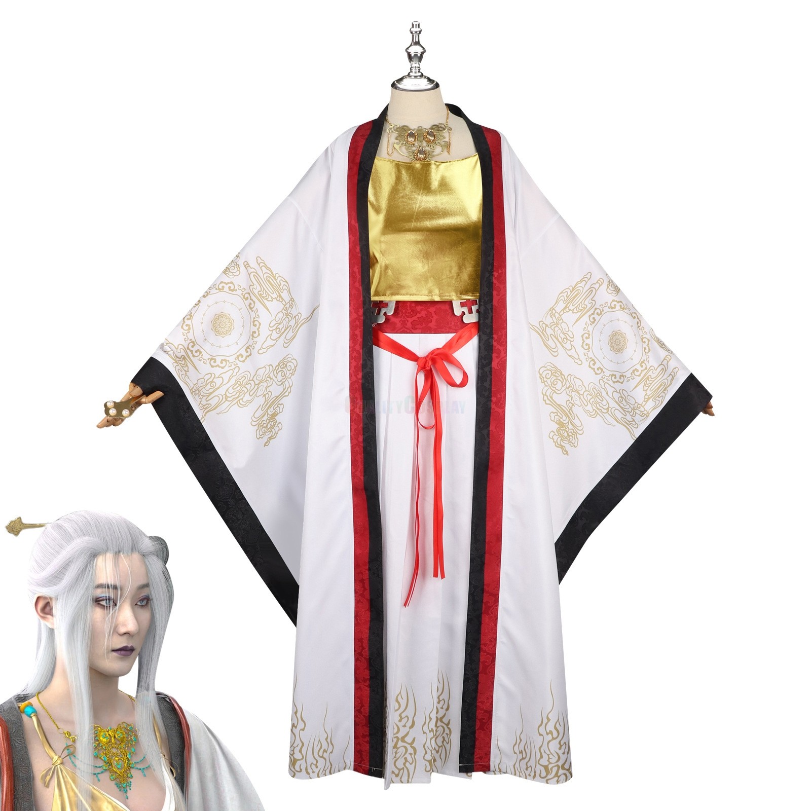 Black Myth: Wukong Princess Iron Fan Cosplay Costume - HQCOSPLAY