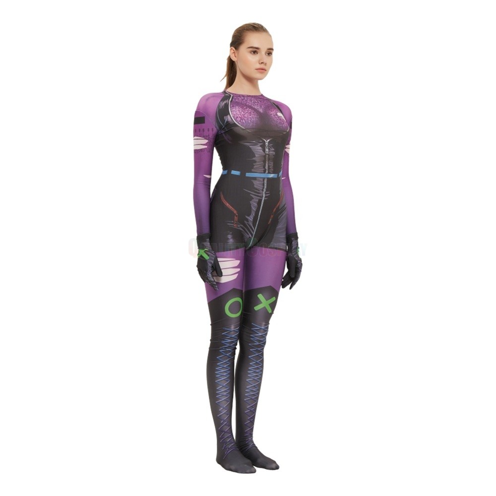 The Joker Girlfriend Punchline Cosplay Jumpsuit Halloween Party ...