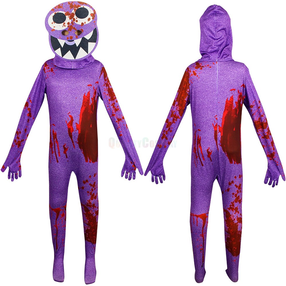 Purple Friends Roblox Rainbow Friends Onesie For Kids Halloween ...
