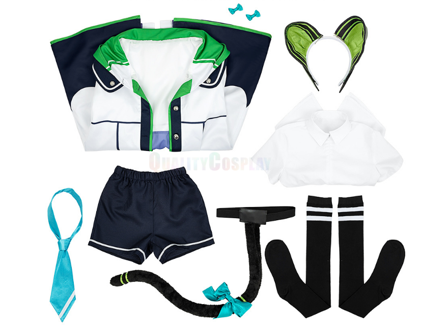 Blue Archive Saiba Midori Cosplay Costume - HQCOSPLAY