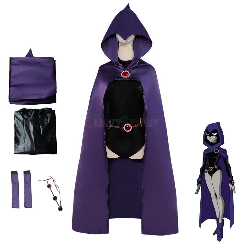 Halloween Costume Teen Titans Raven Cosplay Costume - HQCOSPLAY