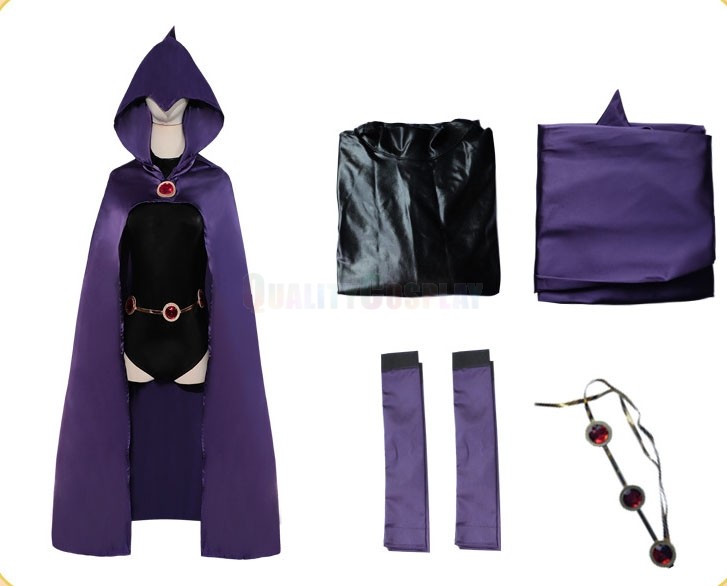 Halloween Costume Teen Titans Raven Cosplay Costume - HQCOSPLAY