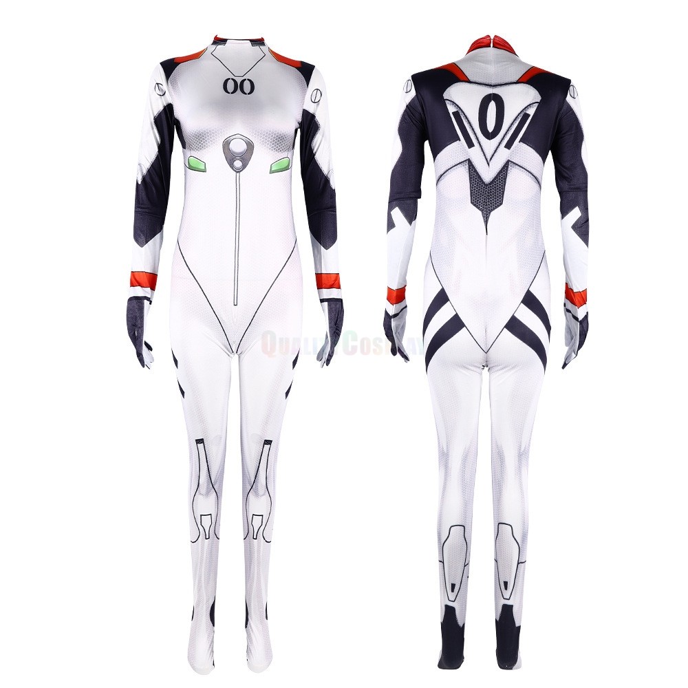 Neon Genesis Evangelion Rei Ayanami Printed Suit For Adult Halloween ...
