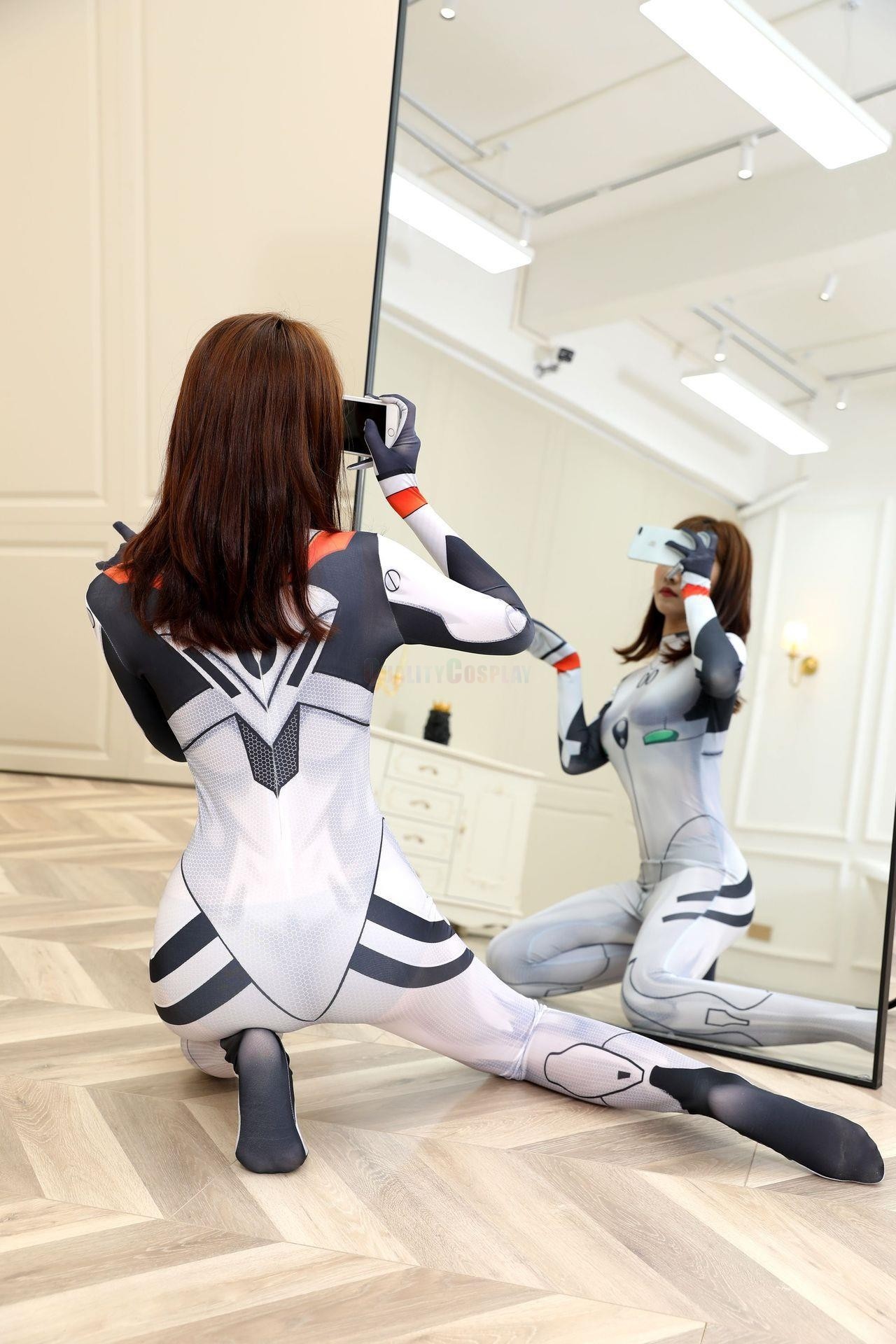 Neon Genesis Evangelion Rei Ayanami Printed Suit For Adult Halloween ...