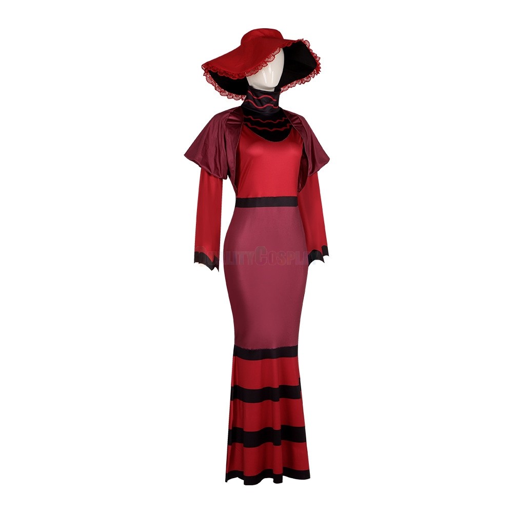 Halloween Female Costumes Hazbin Hotel Rosie Cosplay Dress Suit - HQCOSPLAY