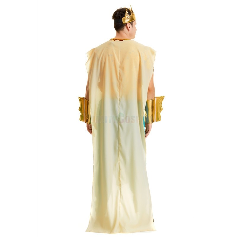 Halloween Greek Mythology Sea King Poseidon Cosplay Costume - HQCOSPLAY