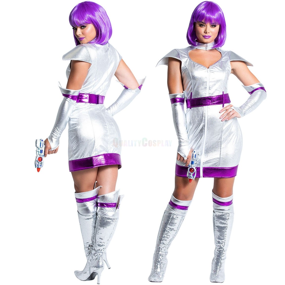 Halloween Star Wars Silver Astronaut Robot Cosplay Costume - HQCOSPLAY