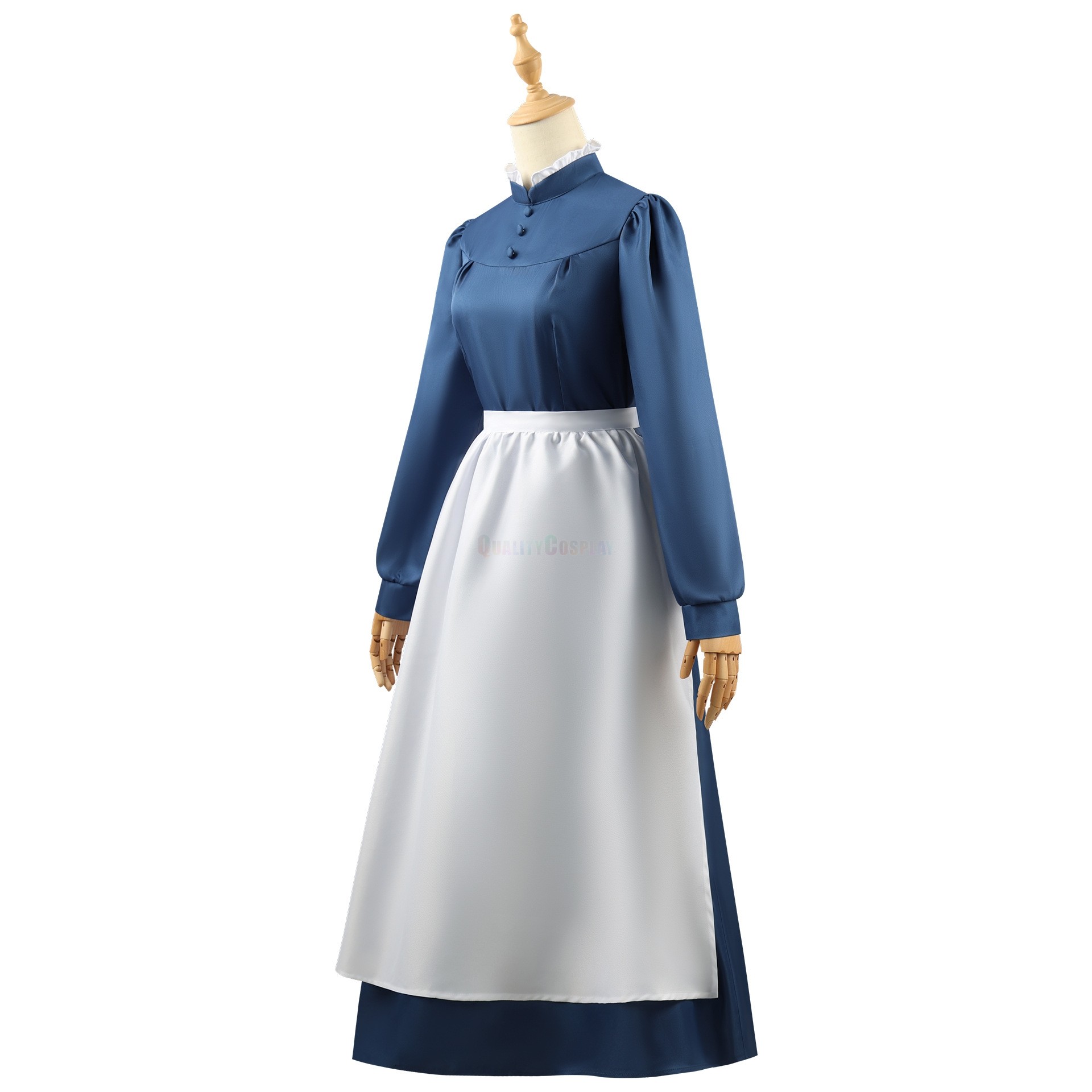 Halloween Costume Howl's Moving Castle Sophie Cosplay Blue Maid Costume ...