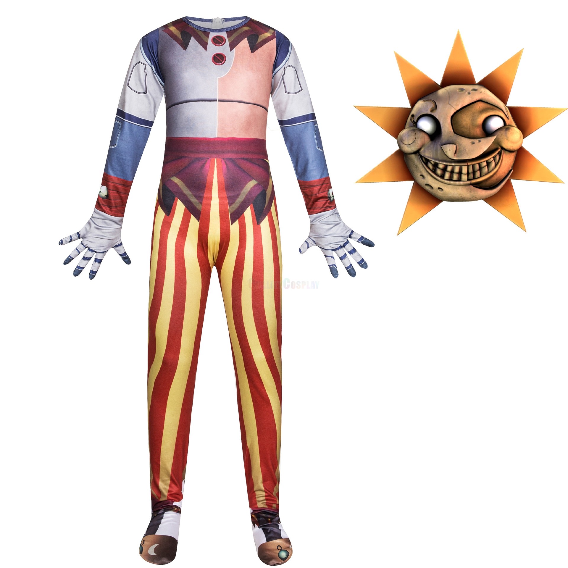 Five Nights at Freddy's Security Breach Sundrop Cosplay Jumpsuit For ...