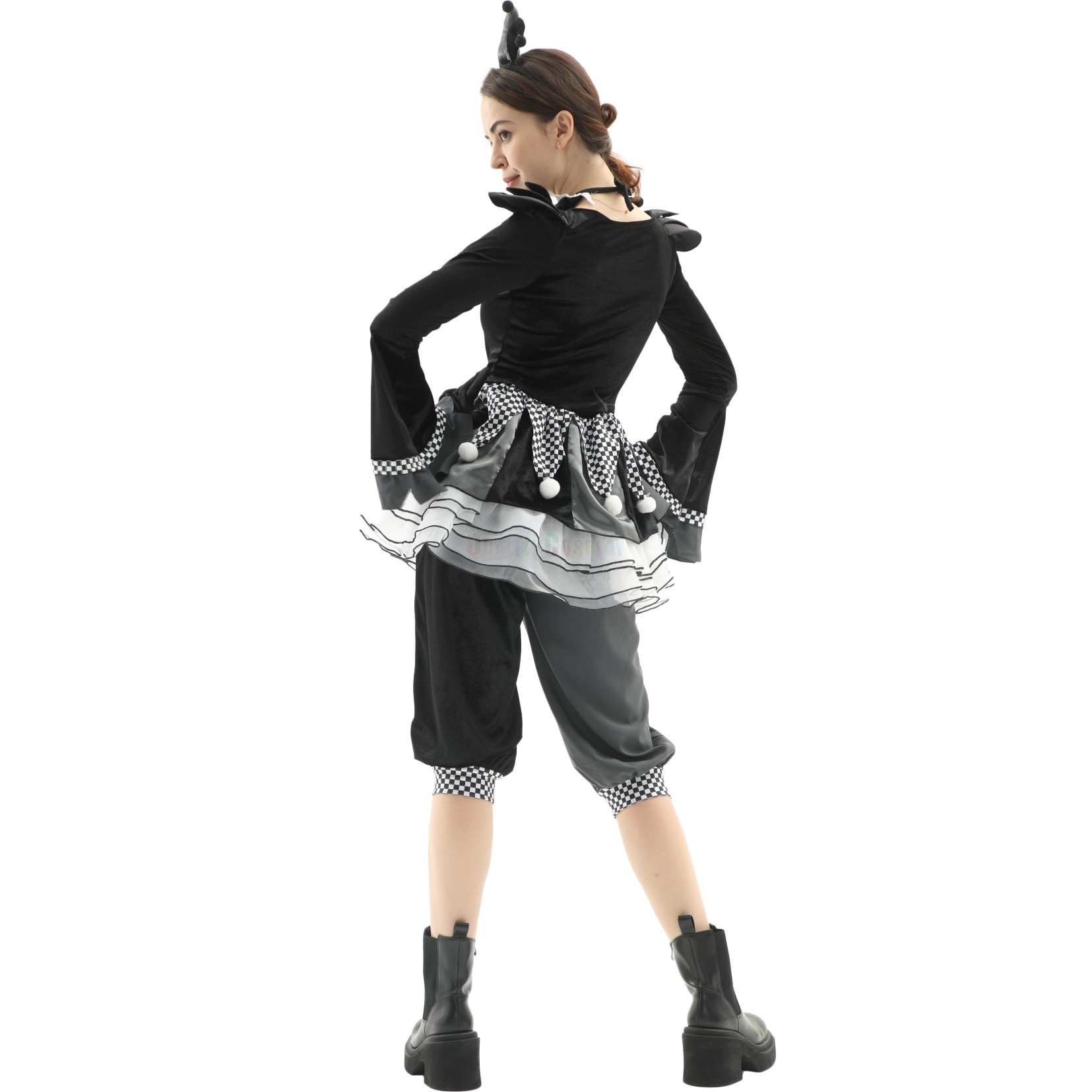 Halloween Circus Thriller Cosplay Vampire Clown Couples Matching ...