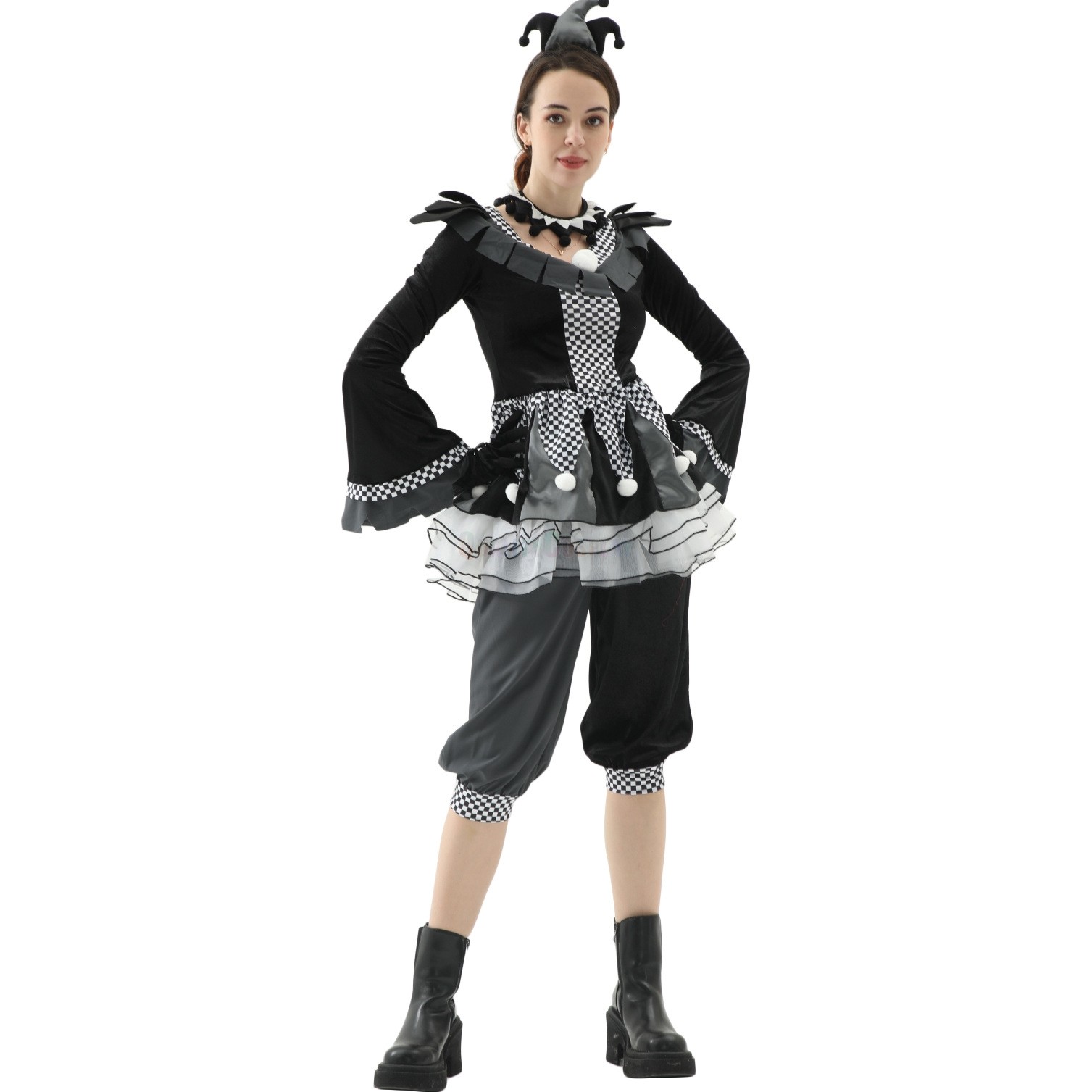 Halloween Circus Thriller Cosplay Vampire Clown Couples Matching ...