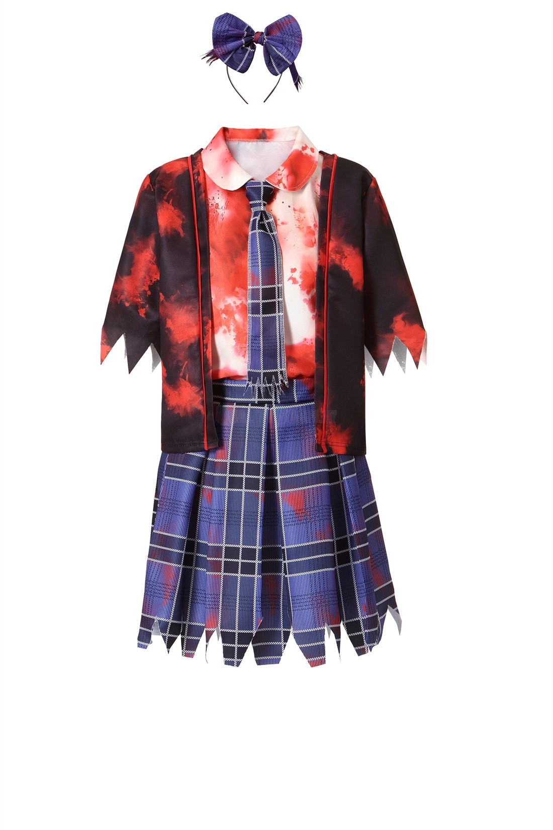 Halloween Student Uniform Female Vampire Zombie Cosplay Costume - HQCOSPLAY