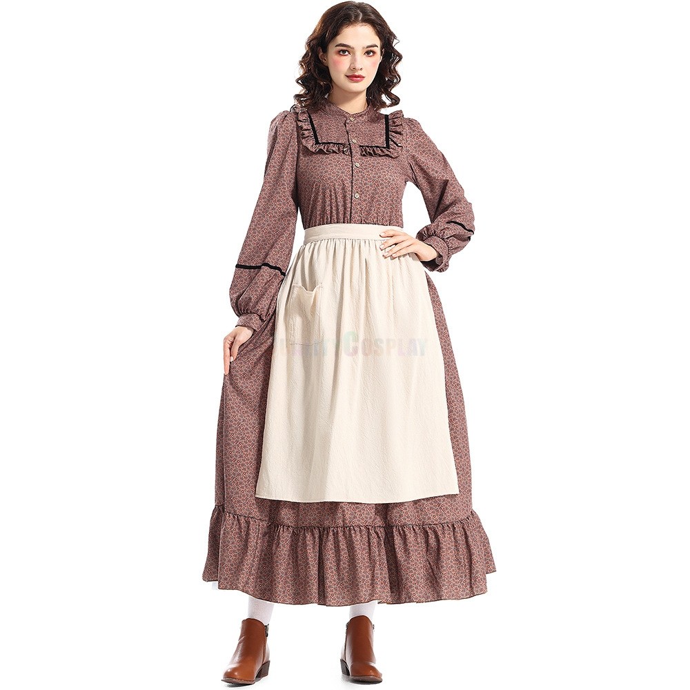 Steppe Colonial Style Victorian Medieval Dress Cosplay Costume - HQCOSPLAY