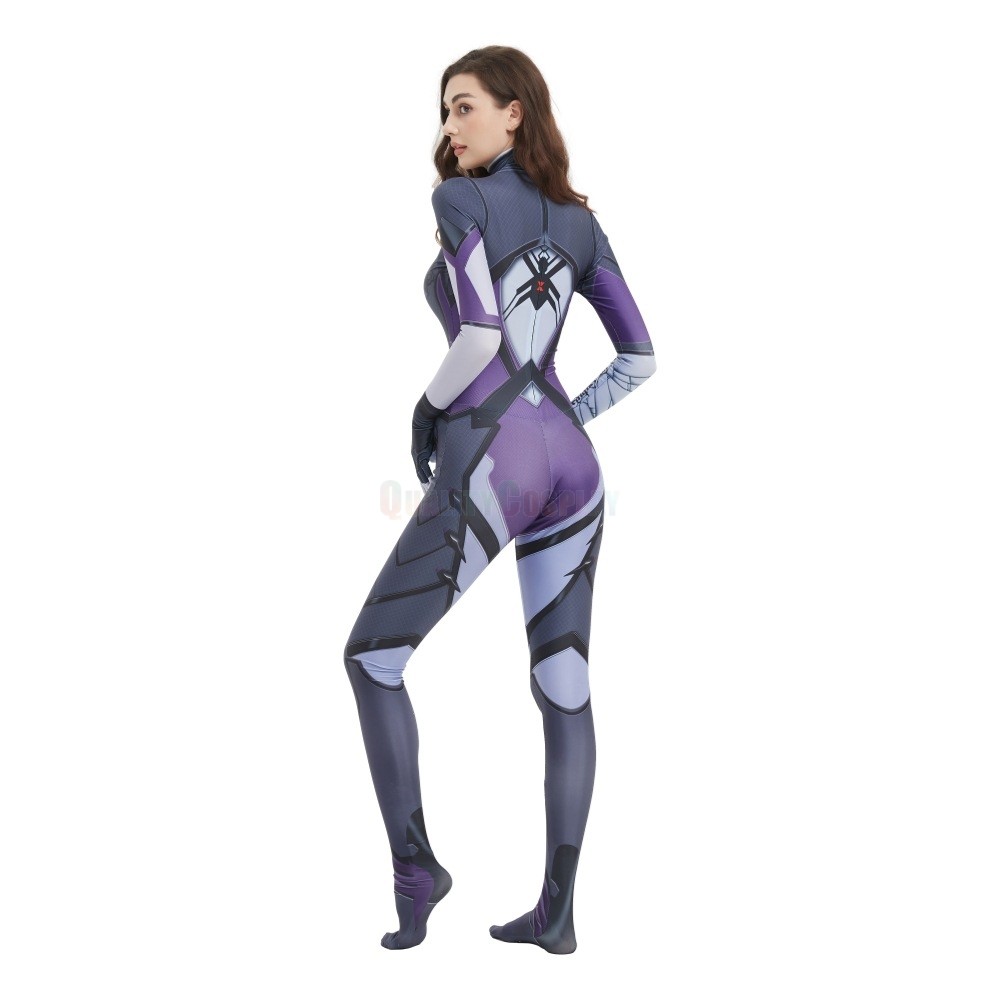 Overwatch 2 Widowmaker Printed Cosplay Costume Halloween Adult Costume ...
