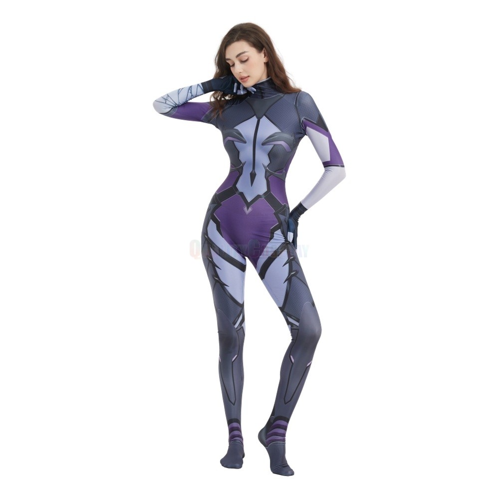 Overwatch 2 Widowmaker Printed Cosplay Costume Halloween Adult Costume ...