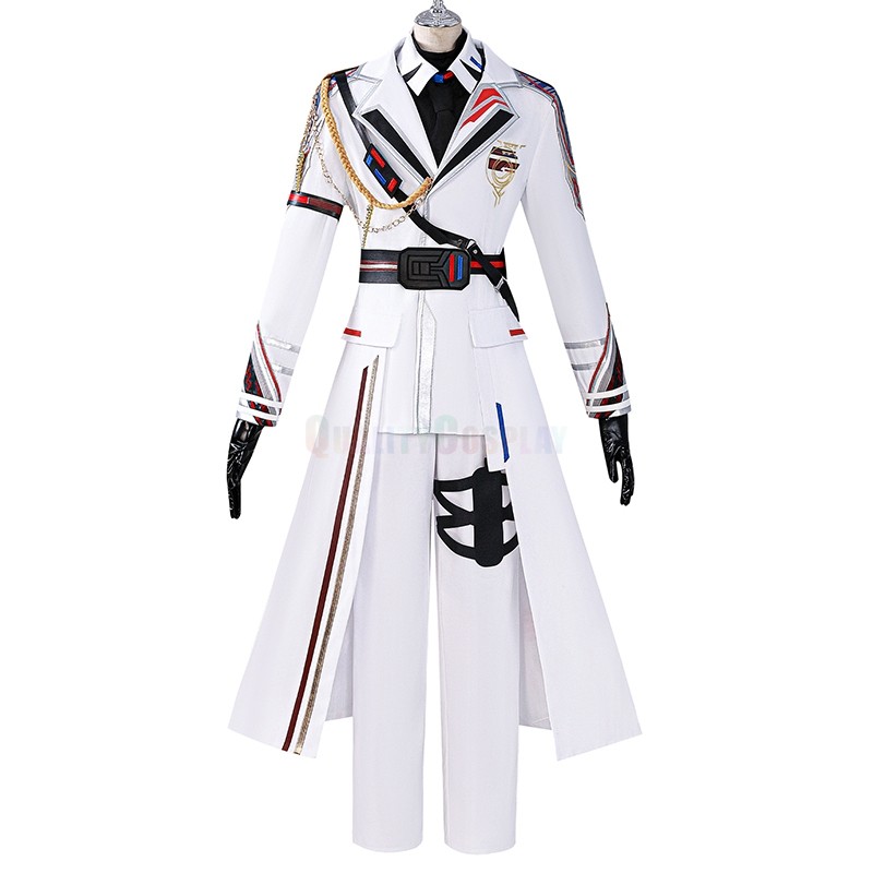 Love and Deepspace Cosplay Costume Xia Yizhou White Commander Uniform ...