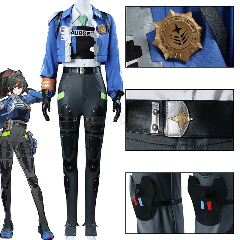 Zenless Zone Zero Criminal Investigation Team Zhu Yuan Cosplay Costume ...